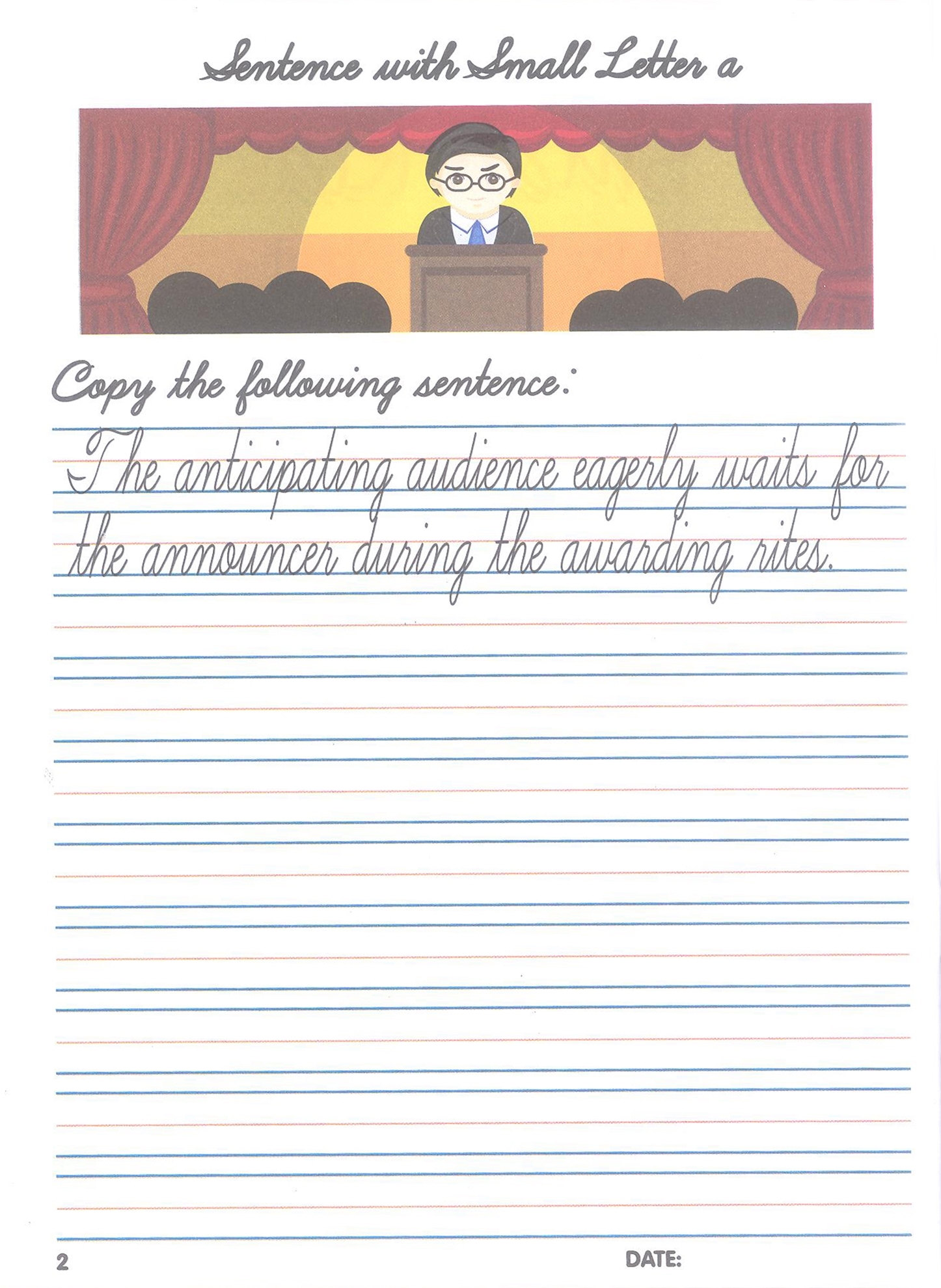 Learning is Fun. NEW MY VERY FIRST CURSIVE WRITING BOOK-SENTENCES
