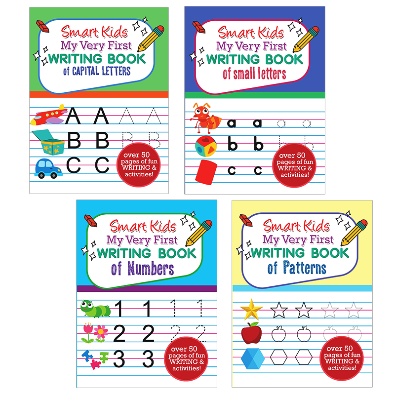Learning is Fun. SMART KIDS MY VERY FIRST WRITING BOOK SET OF 4 (SMALL ...