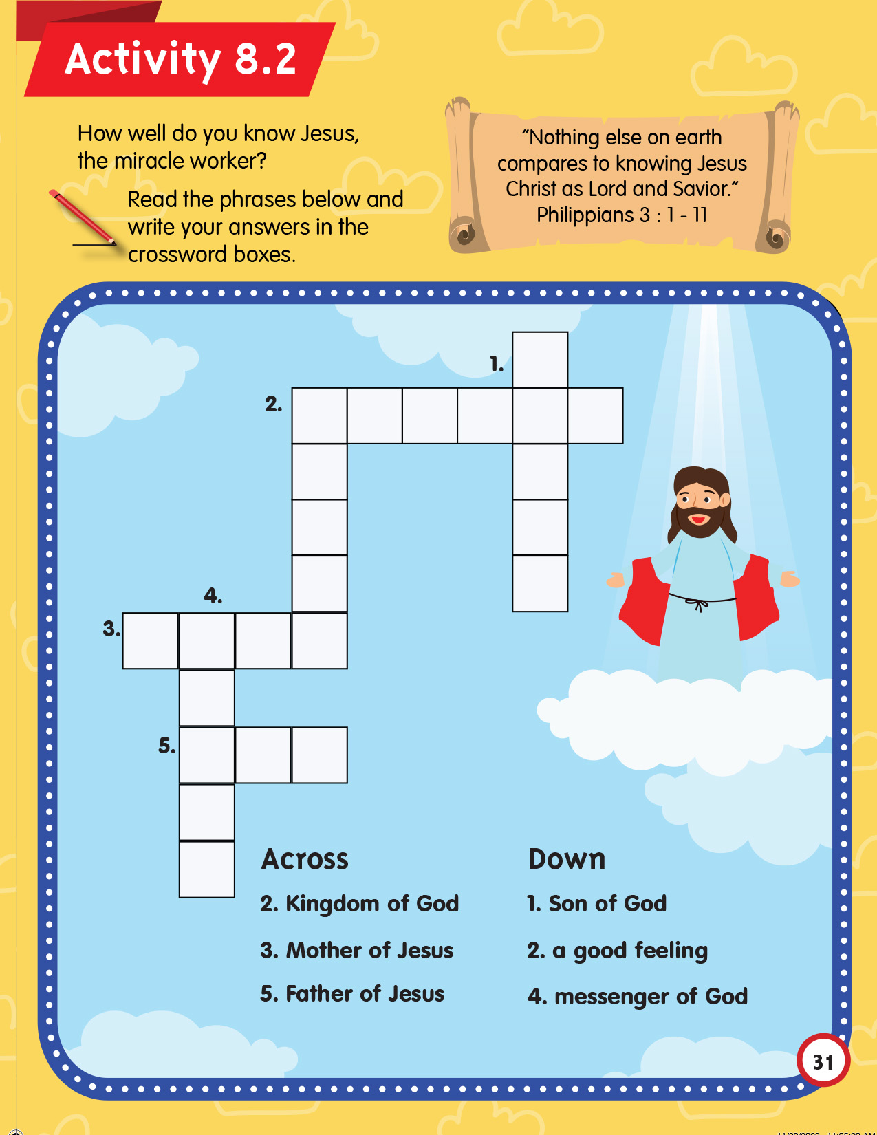 Learning is Fun. SMART KIDS BIBLE STORIES AND ACTIVITIES-MIRACLES OF JESUS