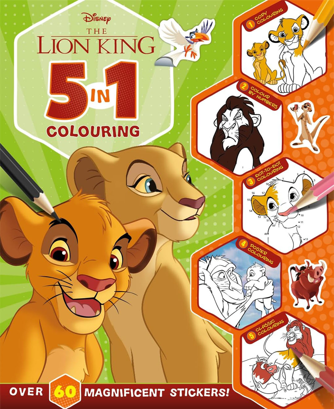 Learning is Fun. DISNEY 5IN1 COLORING-THE LION KING