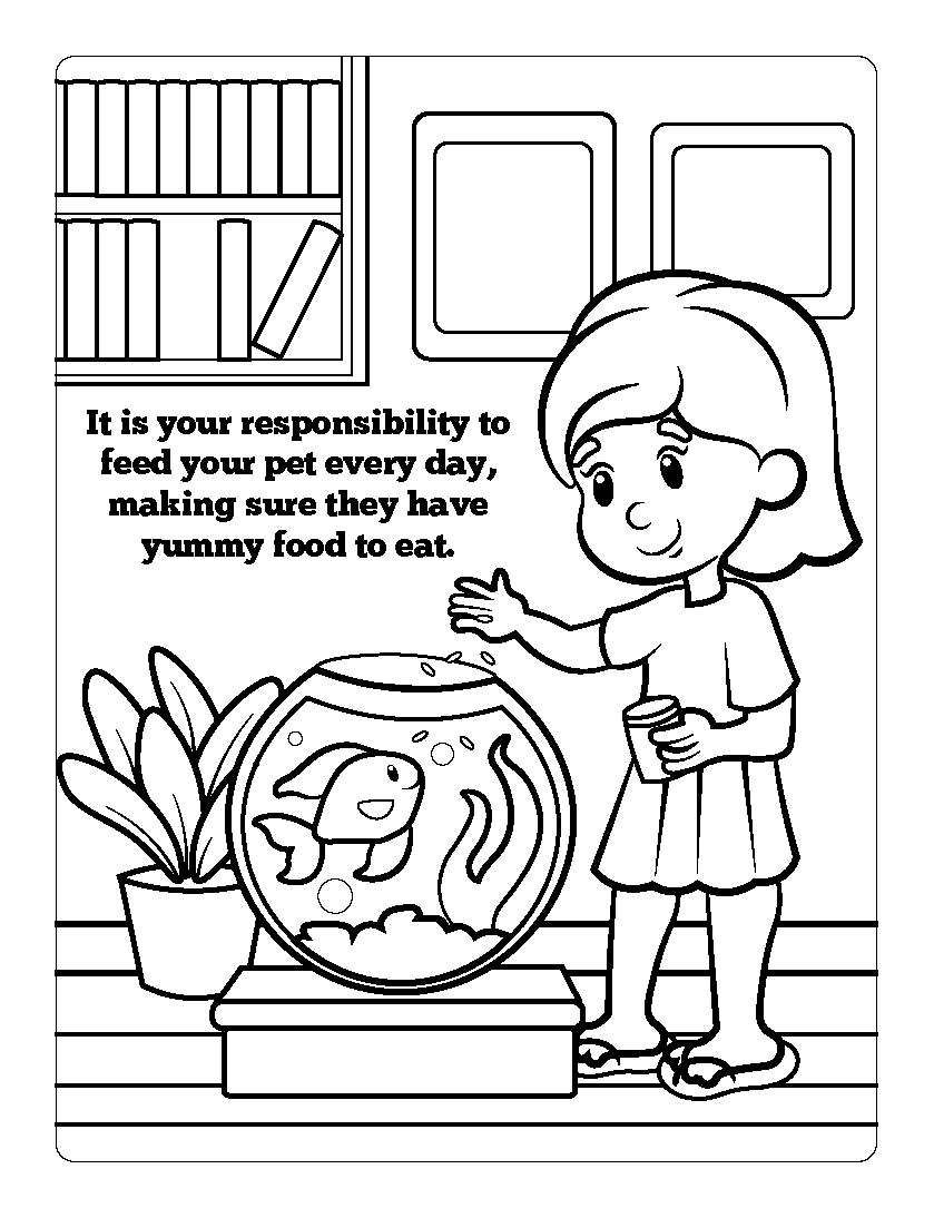 Learning is Fun. SMART KIDS COLORING BOOK WITH RESPONSIBILITY
